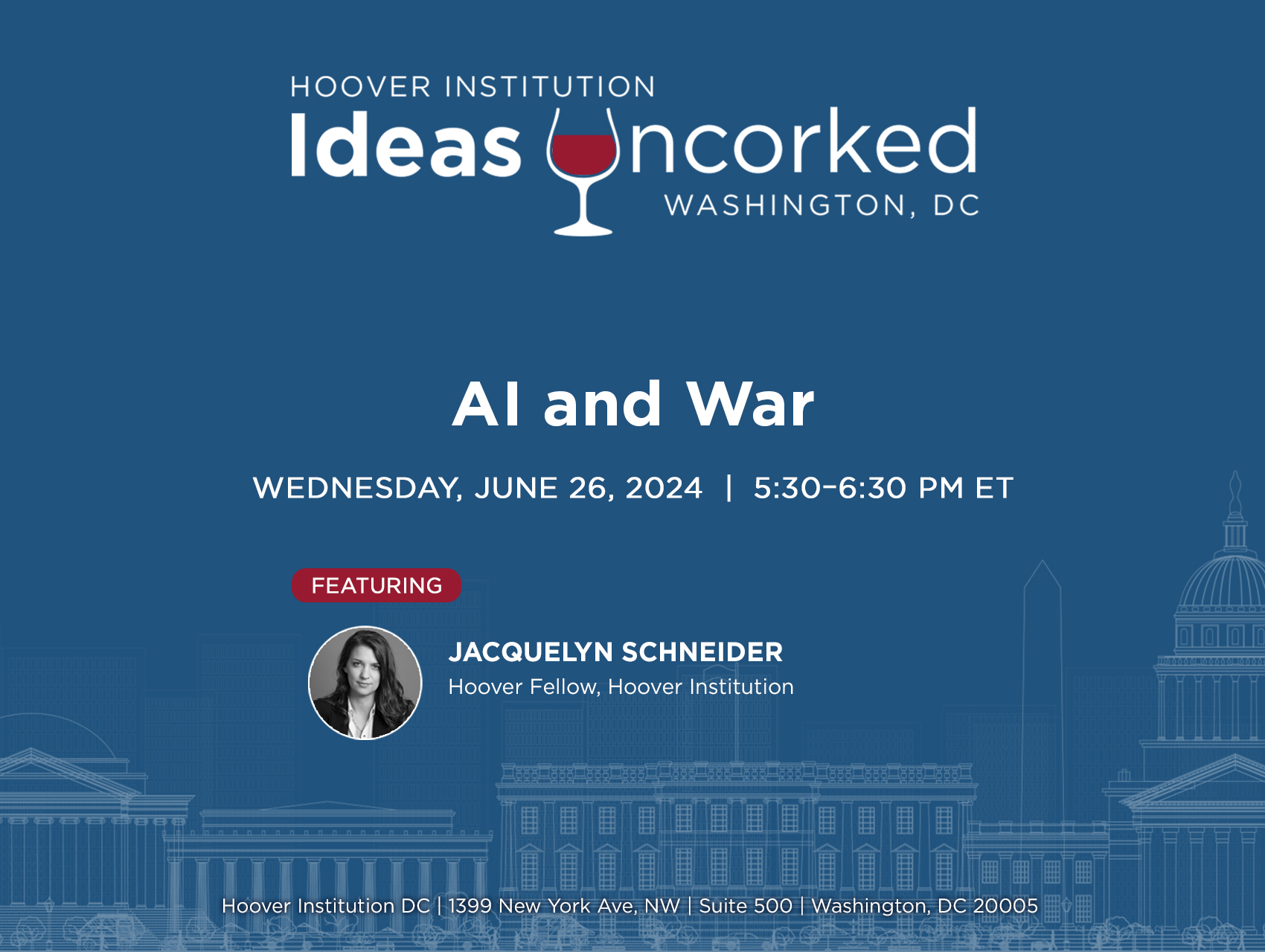 Ideas Uncorked: AI and War with Jackie Schneider | Hoover Institution