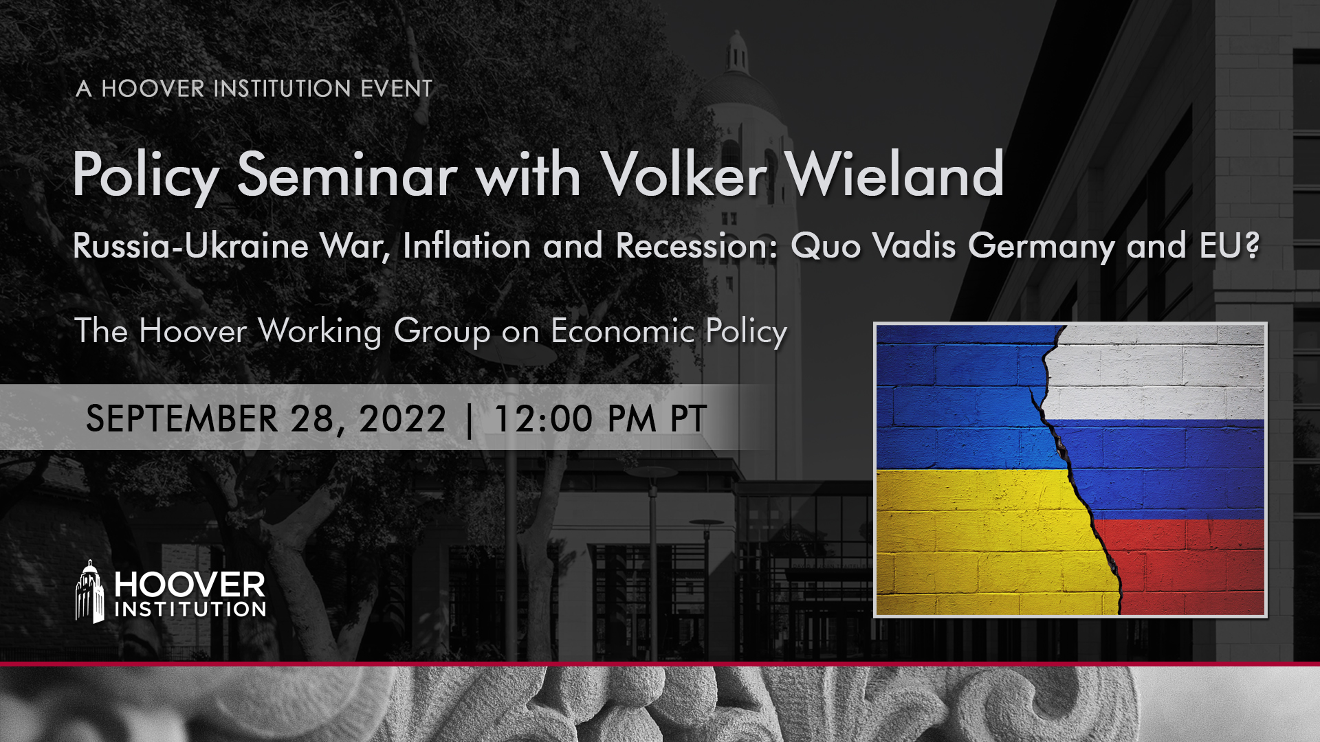 Policy Seminar With Volker Wieland | Hoover Institution Policy Seminar With Volker Wieland | Hoover Institution