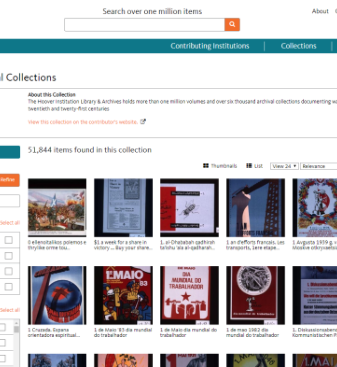 Announcement: Hoover Institution Digital Collections Launch On ...