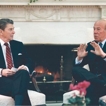 Gorbachev Reagan Handshake Clipart