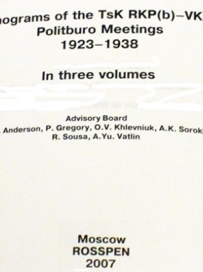 Hoover Publishes Lost Verbatim Records of the Politburo | Hoover ...