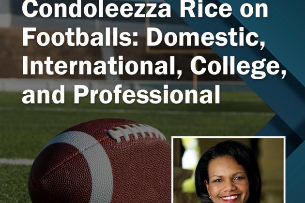 Condoleezza Rice On Footballs: Domestic, International, College, And ...