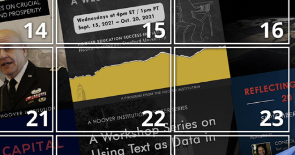 Notable Events in 2021 | Hoover Institution